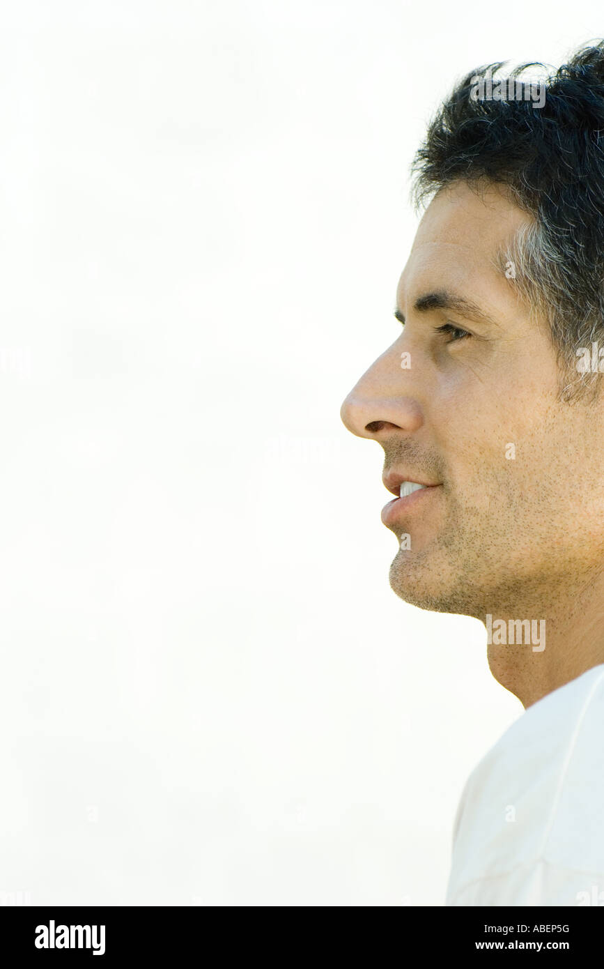 Man, profile, portrait Stock Photo - Alamy