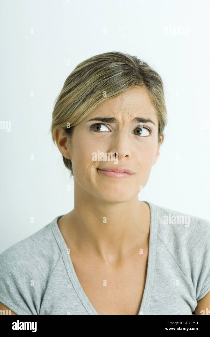 Furrowing brow hi-res stock photography and images - Alamy