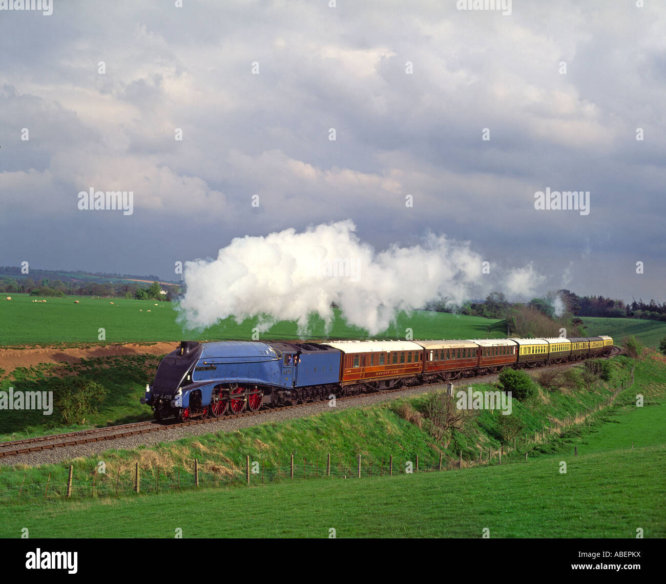 British steam train Stock Photo - Alamy