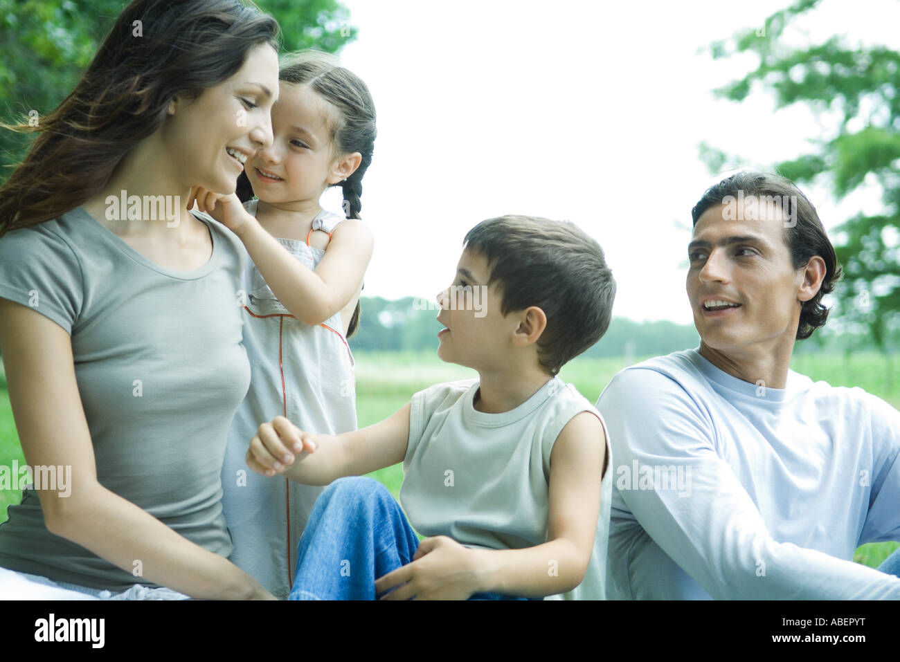 Nuclear family portraits hi-res stock photography and images - Alamy