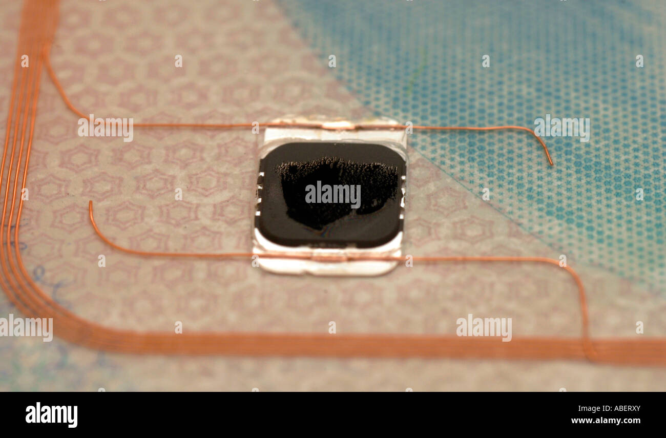 Biometric Passport microchip, British passport, passport Stock Photo ...