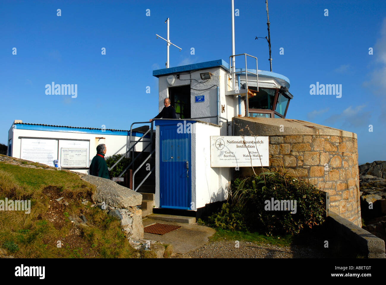 National Coastwatch Institution station, St Ives, Cornwall, Britain, UK ...