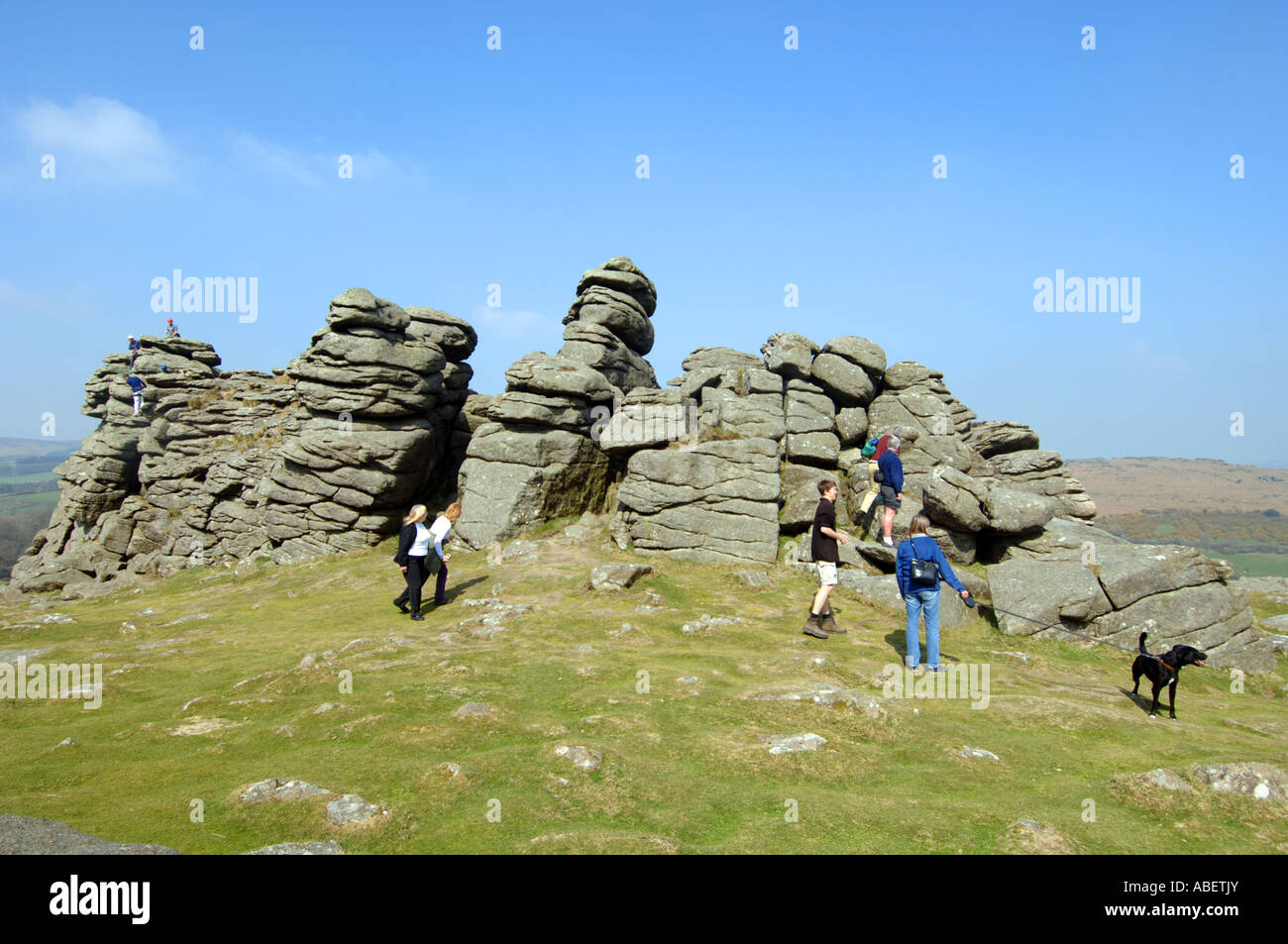 Hound Tor on Dartmoor, Devon, UK Stock Photo - Alamy
