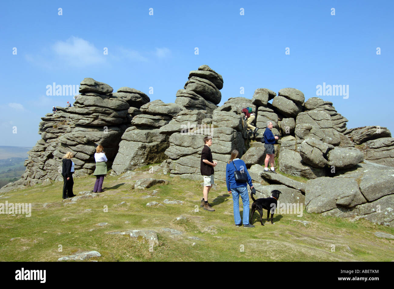 Hound Tor on Dartmoor, Devon, UK Stock Photo - Alamy
