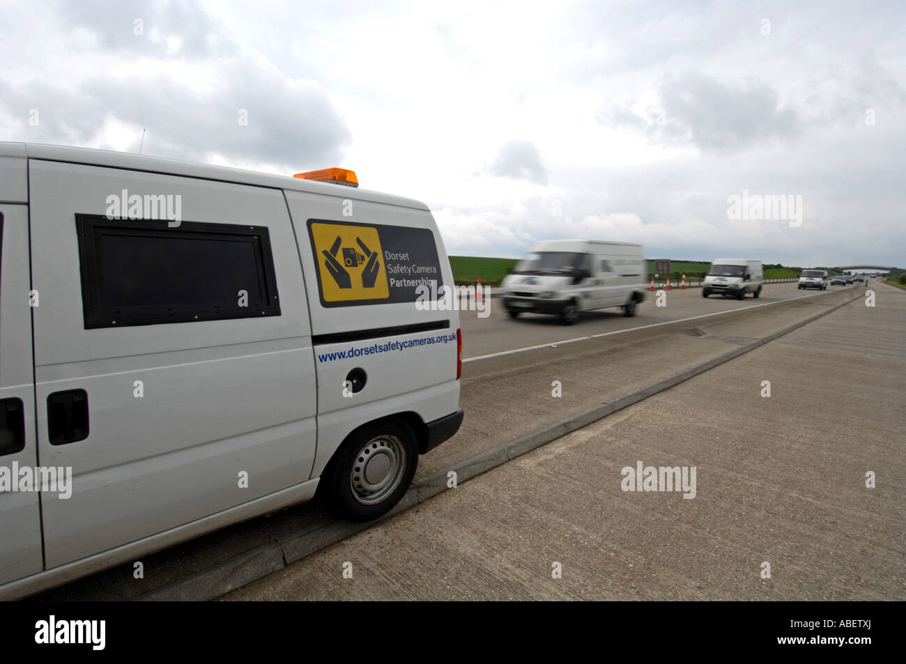 Mobile speed camera van, Britain UK Stock Photo - Alamy