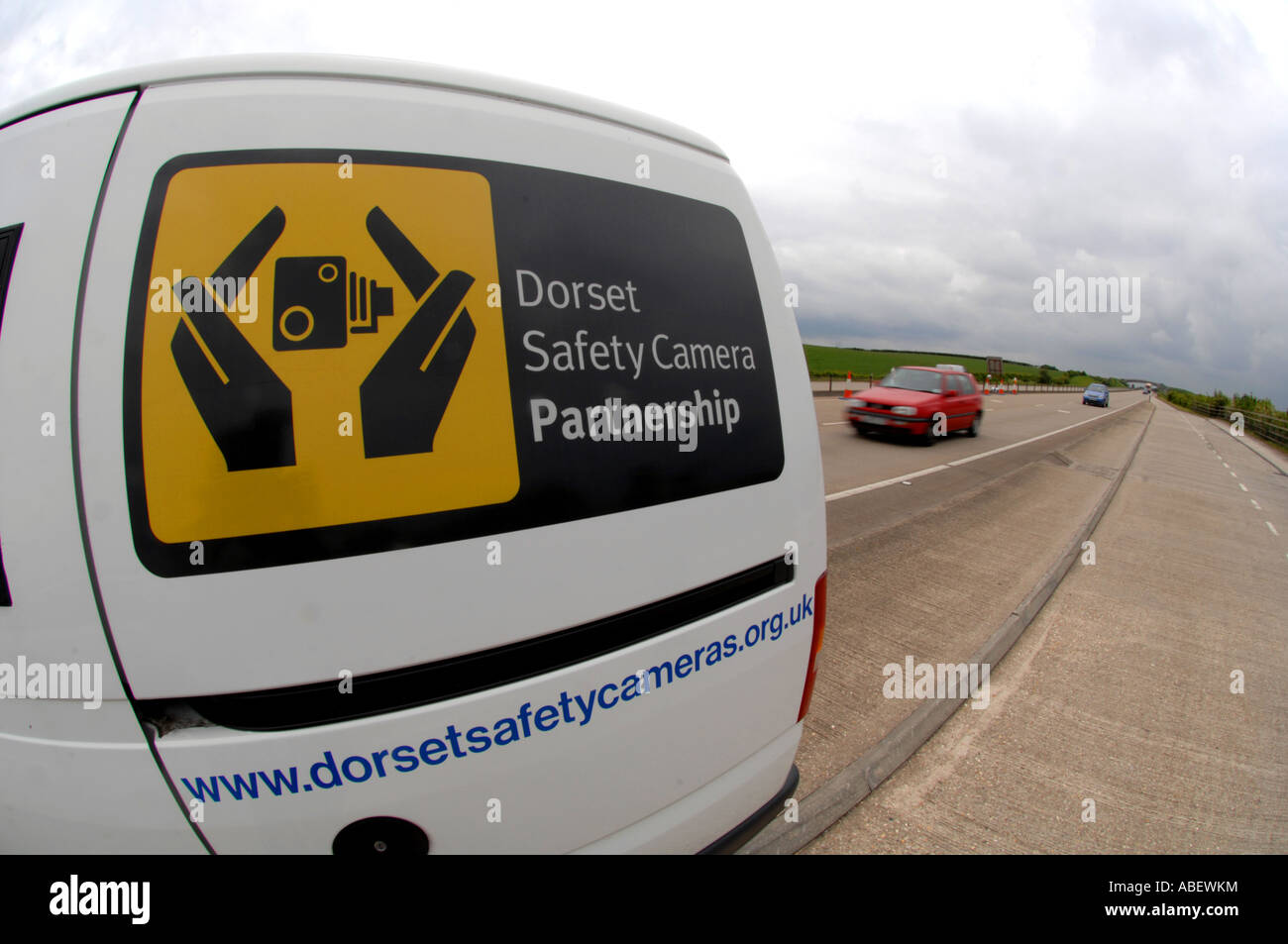 Mobile speed camera van, Britain, UK Stock Photo - Alamy