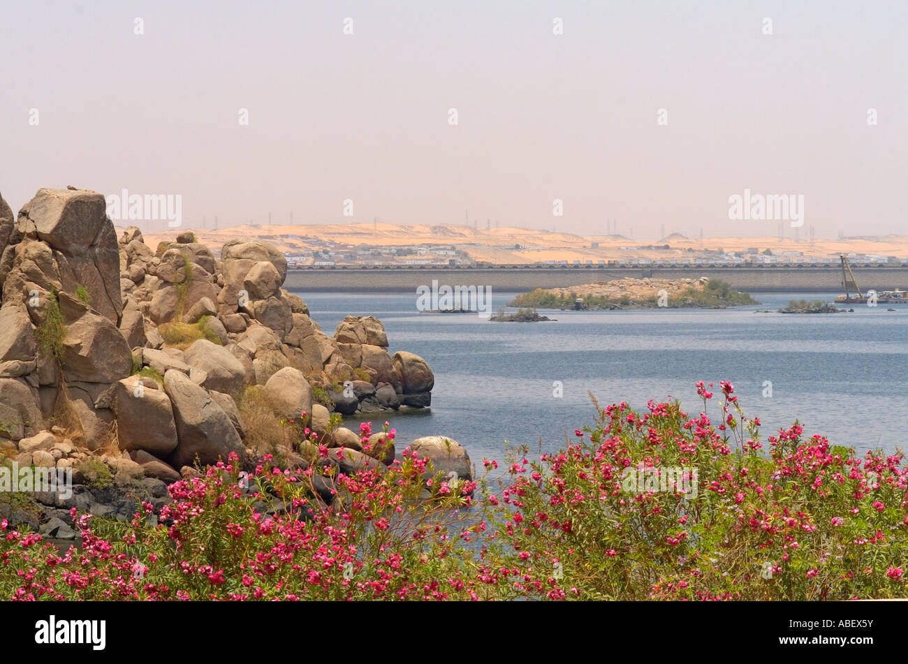 The Old British Dam at Aswan Egypt Stock Photo - Alamy