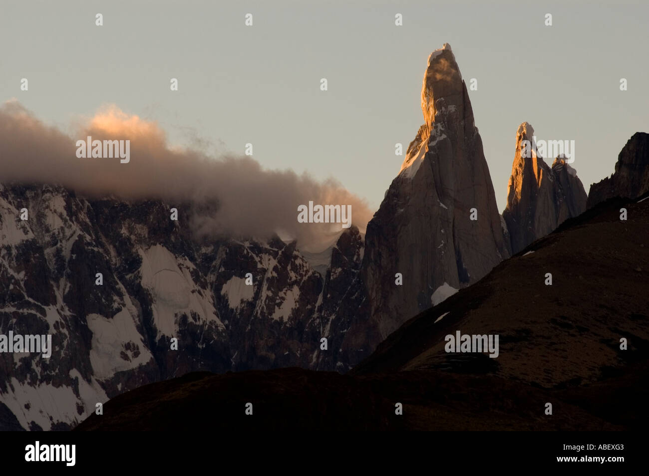 Cerro Torre (3102m). Magnificent Granite Spire in the Southern Andean ...
