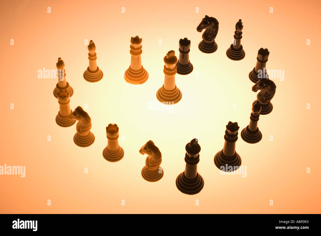 Chess Pieces Arranged in Shape of Heart Stock Photo - Alamy