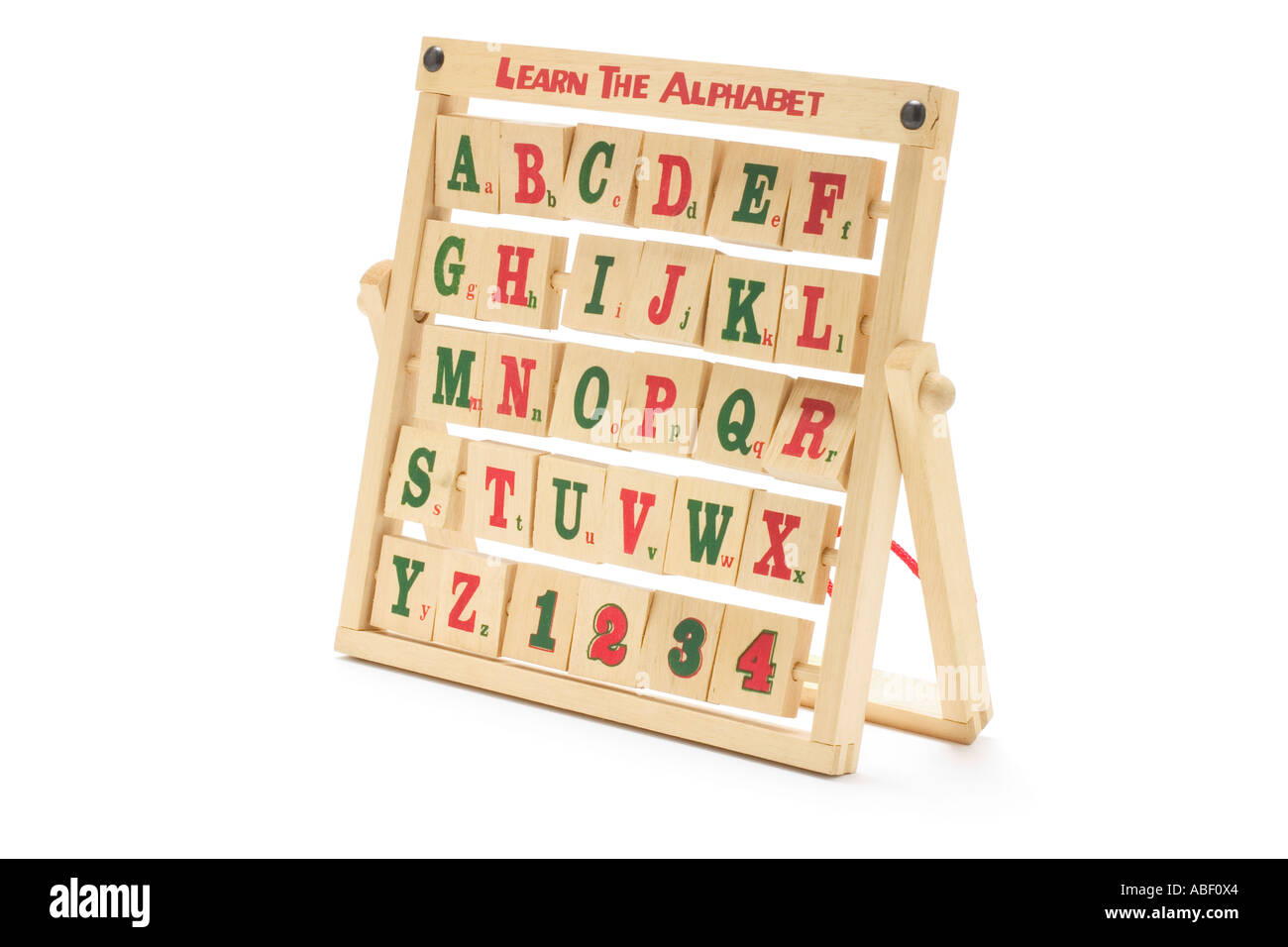 Wooden Alphabet Block Set Stock Photo - Alamy