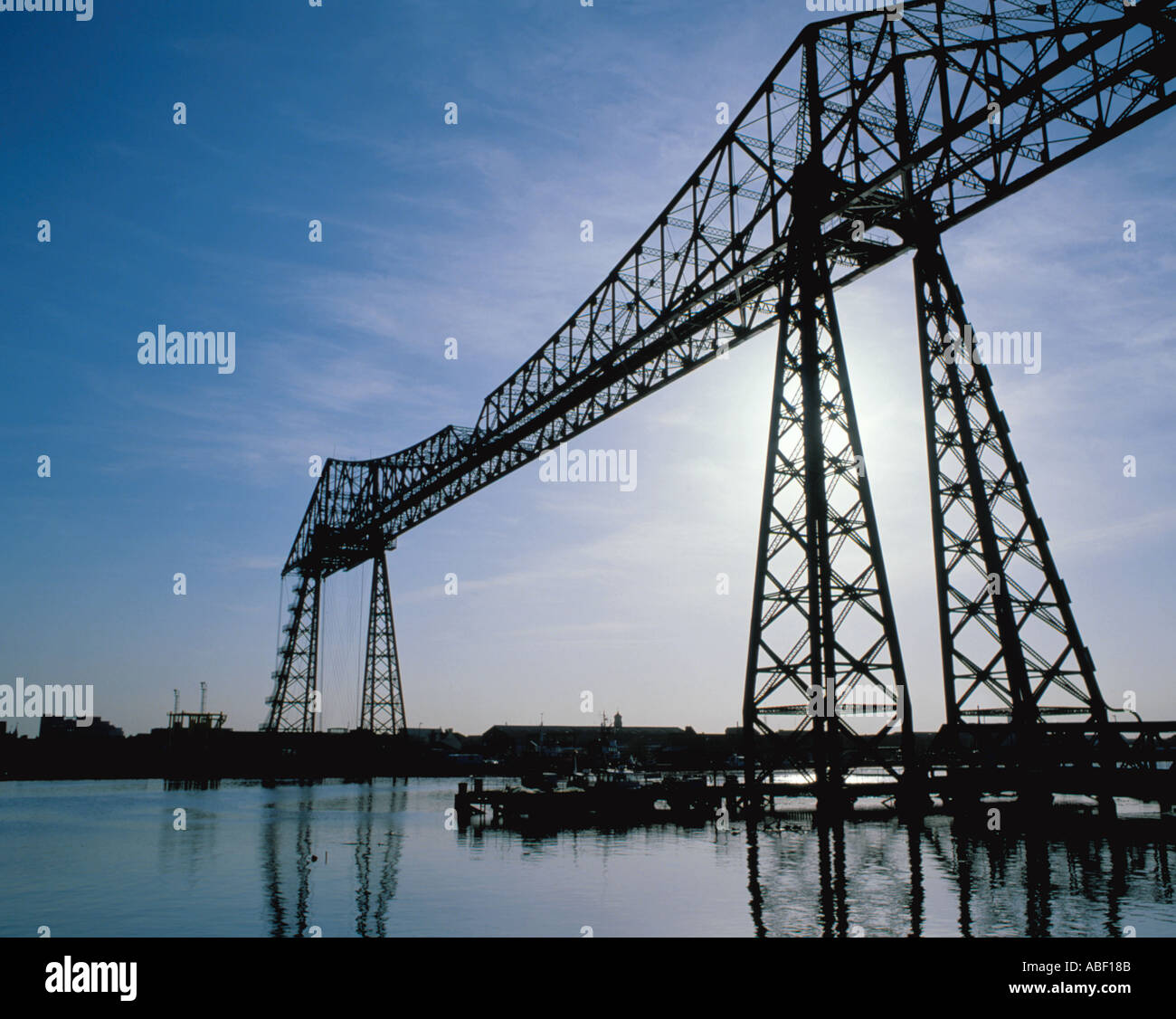 Transporter Bridge over the River Tees, Middlesbrough, Cleveland ...