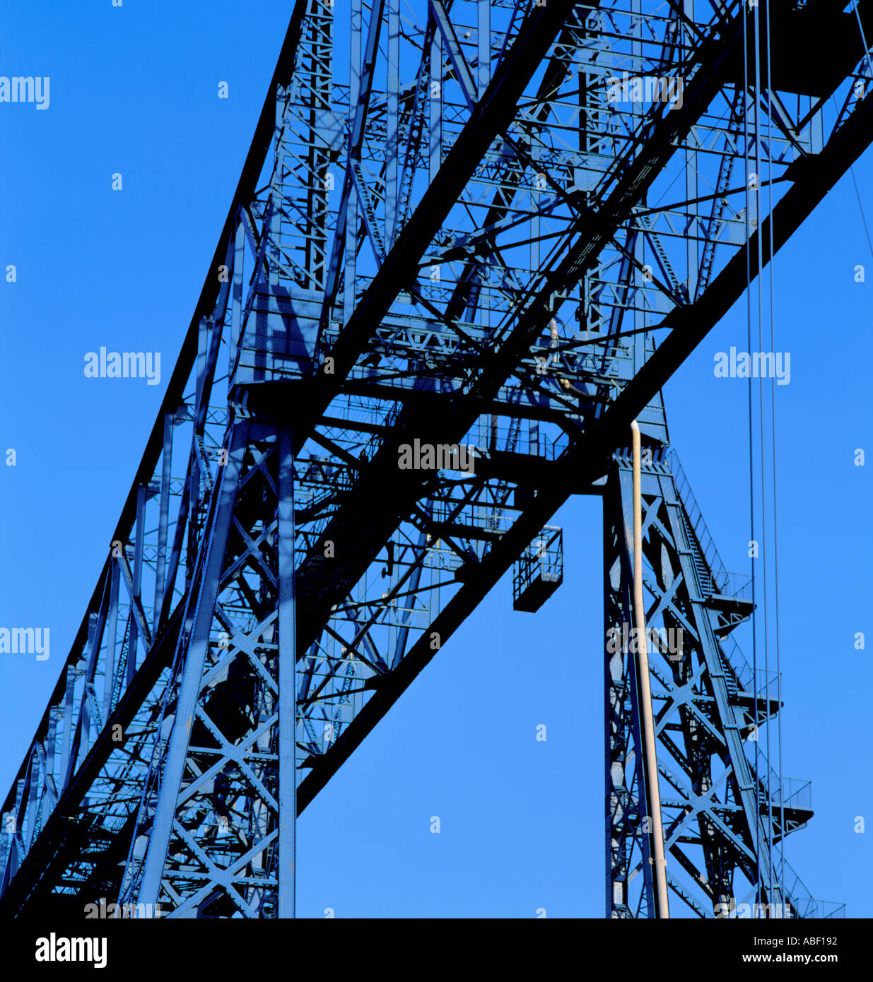 Transporter Bridge over the River Tees, Middlesbrough, Cleveland ...