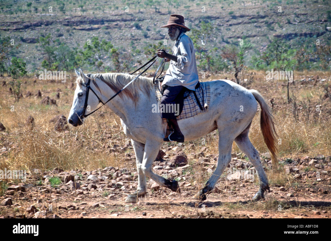 Aboriginal stockman outback australia hi-res stock photography and ...