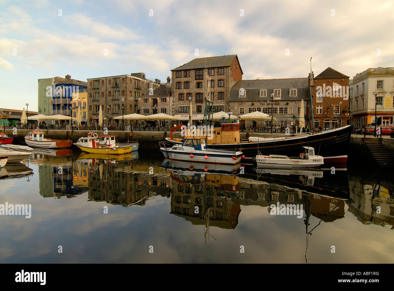 The Quay The Barbican Plymouth Devon UK Stock Photo - Alamy