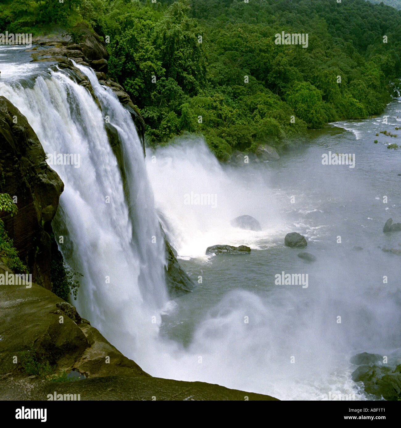 Athirappilly waterfall a well known tourist spot of Kerala during the ...