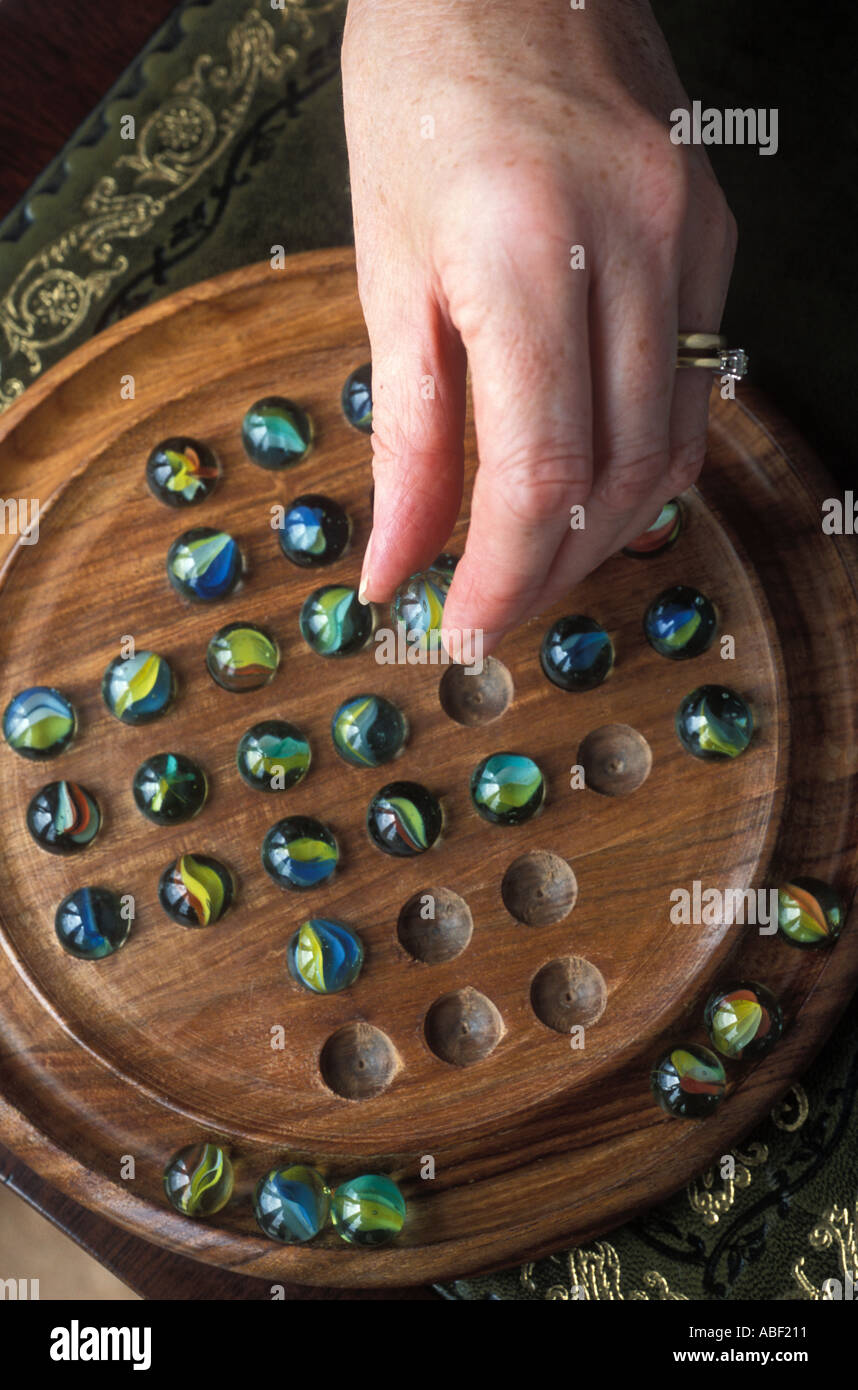 Playing solitaire hi-res stock photography and images - Alamy