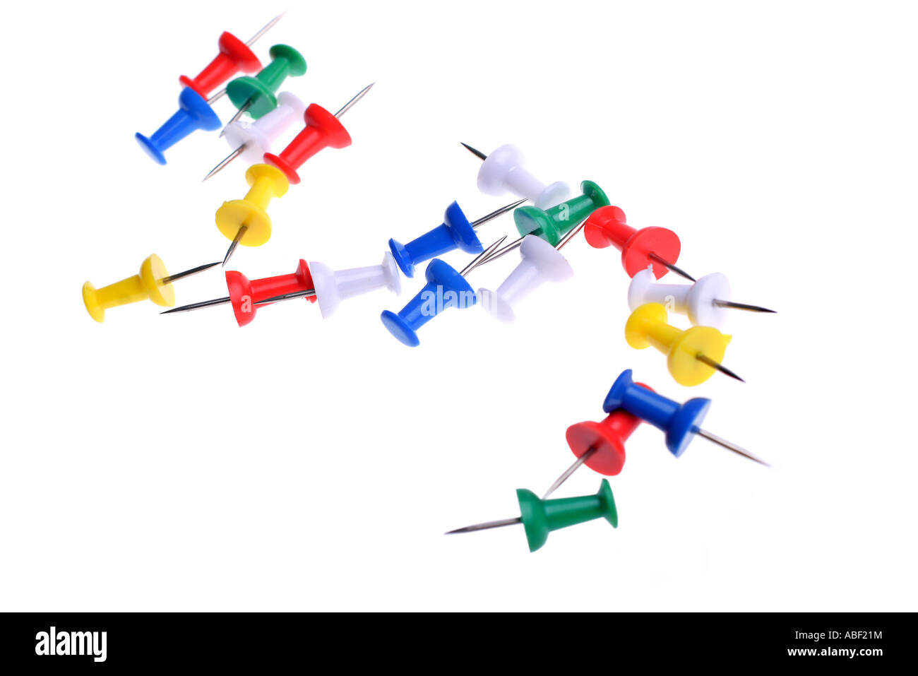 multi colored pins Stock Photo - Alamy