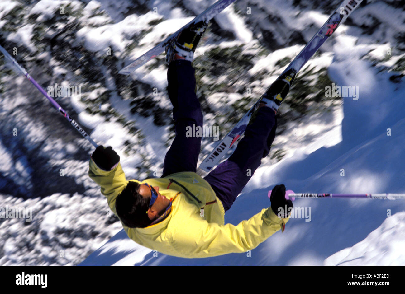 Man falling down skiing hi-res stock photography and images - Alamy