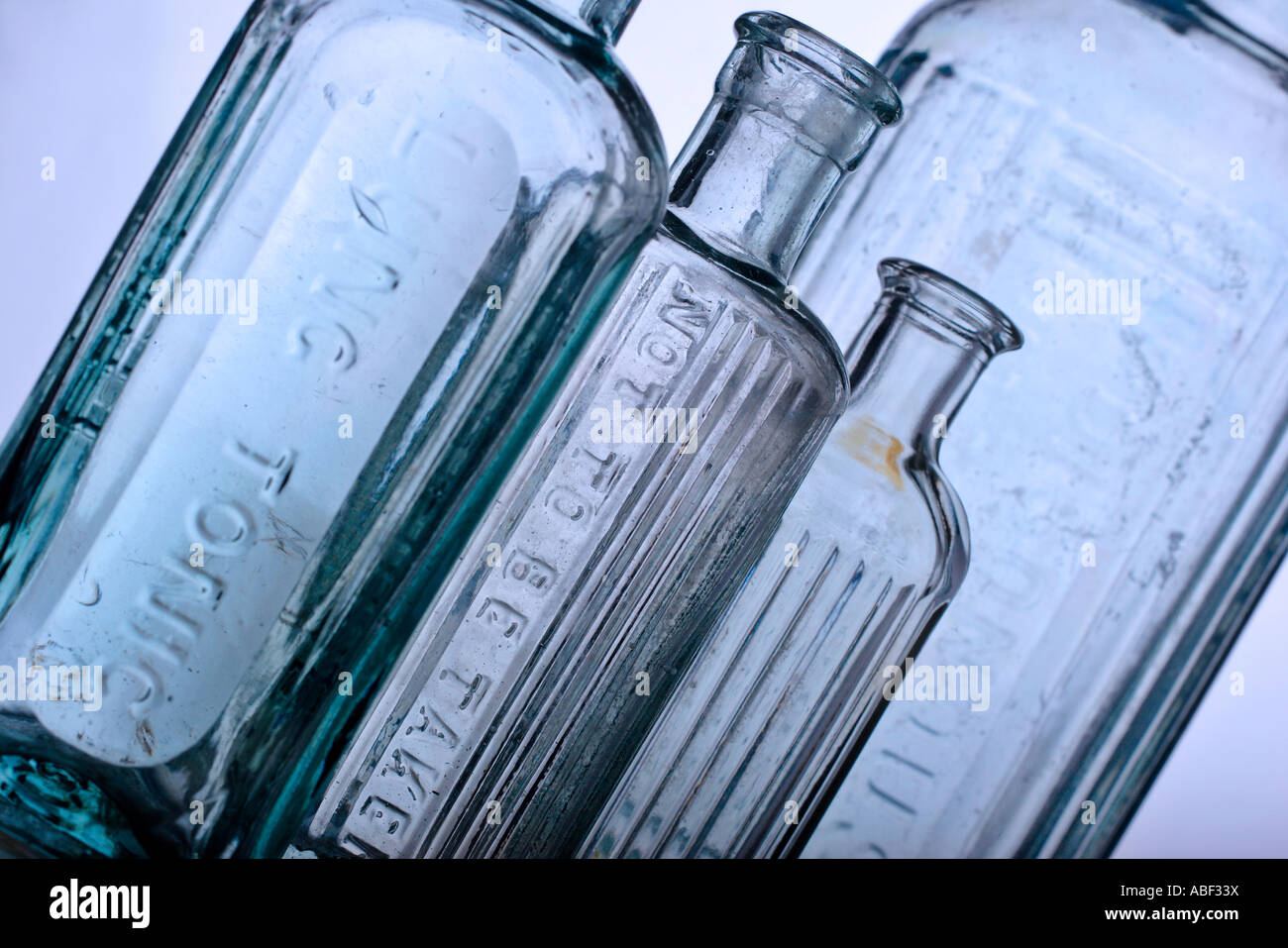 antique medicine bottles Stock Photo - Alamy