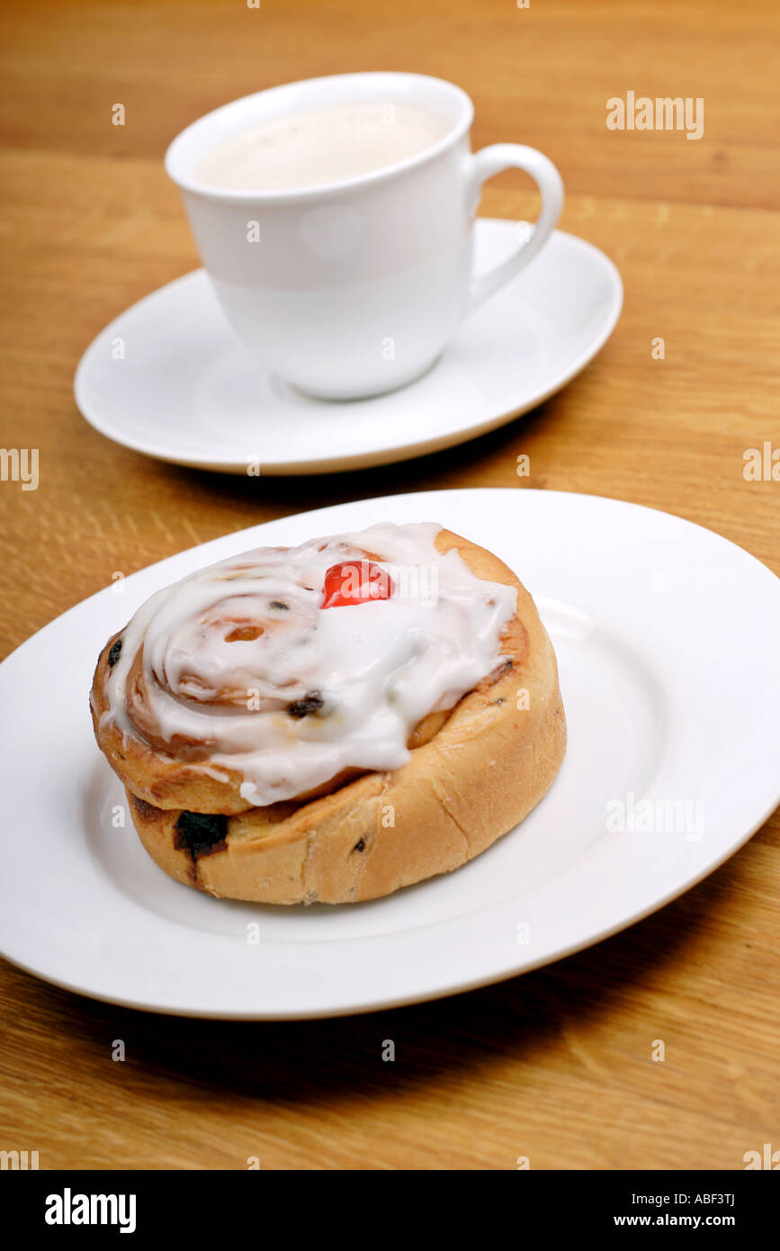 Belgian iced bun and coffee hi-res stock photography and images - Alamy