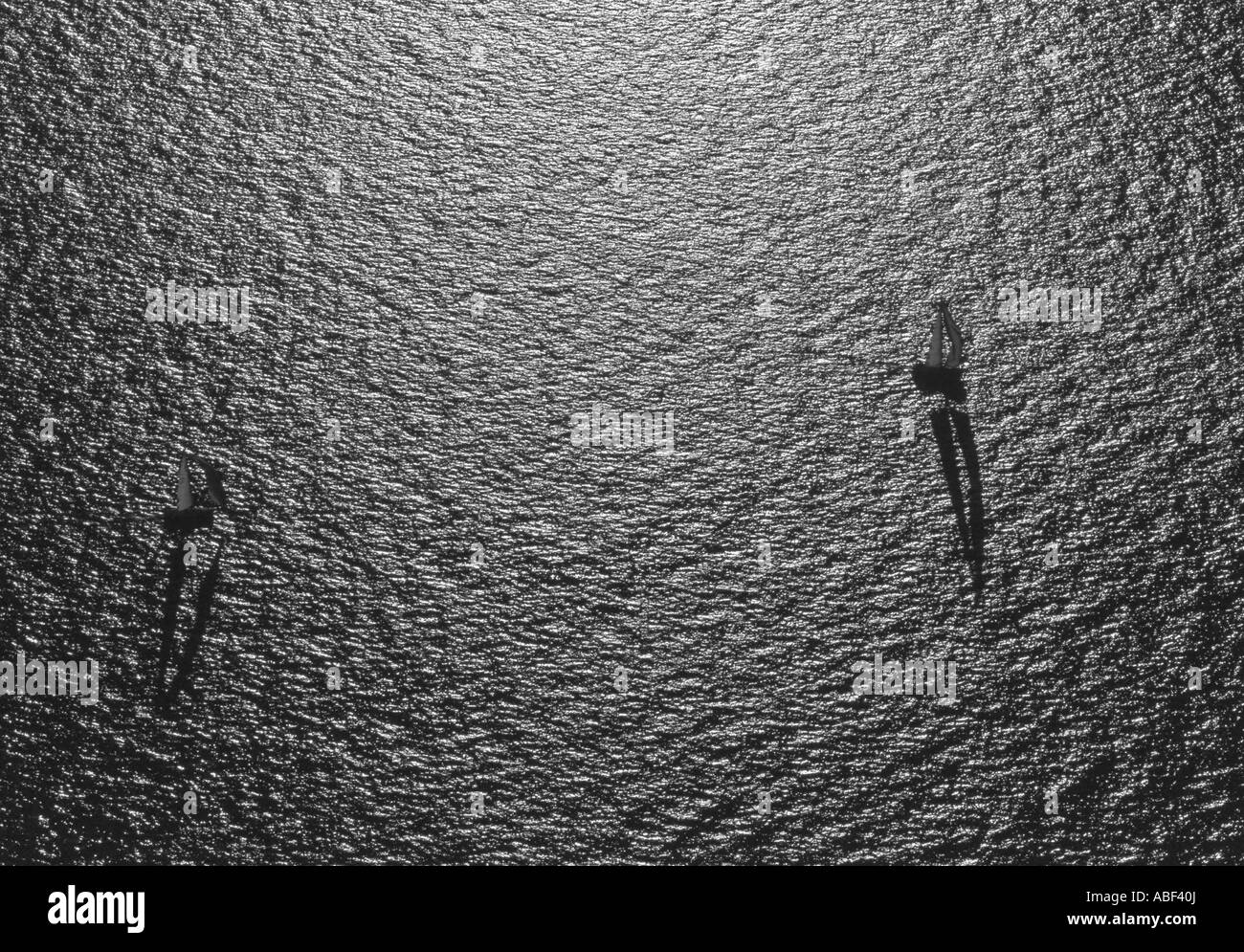 View boats sailing in Black and White Stock Photos & Images - Alamy
