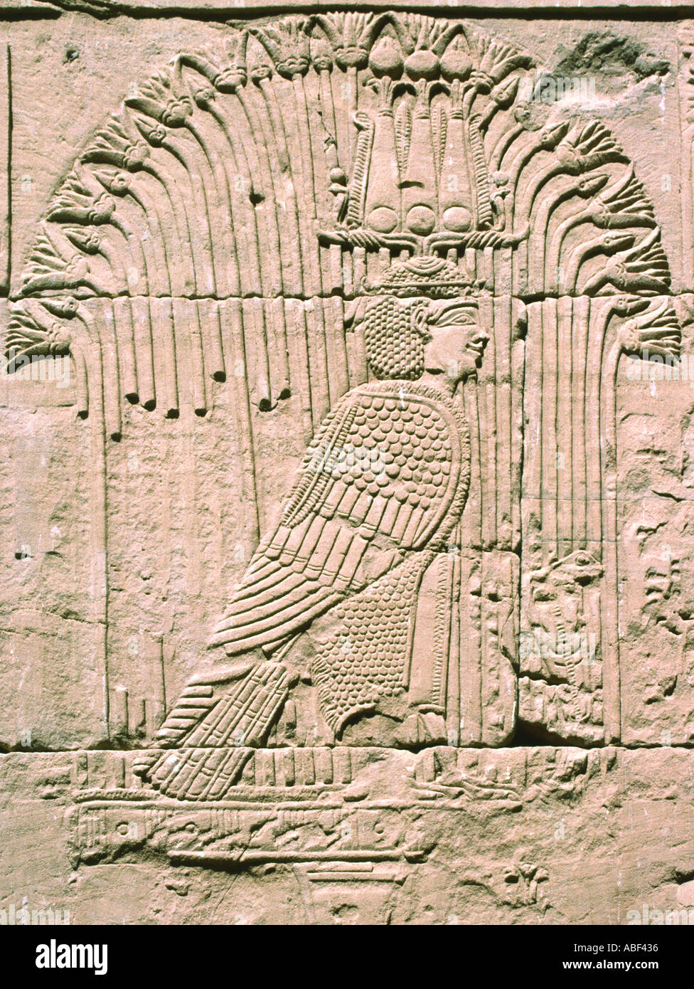 Carving of Mandulis. The Nubian god to whom Kalabsha Temple is ...