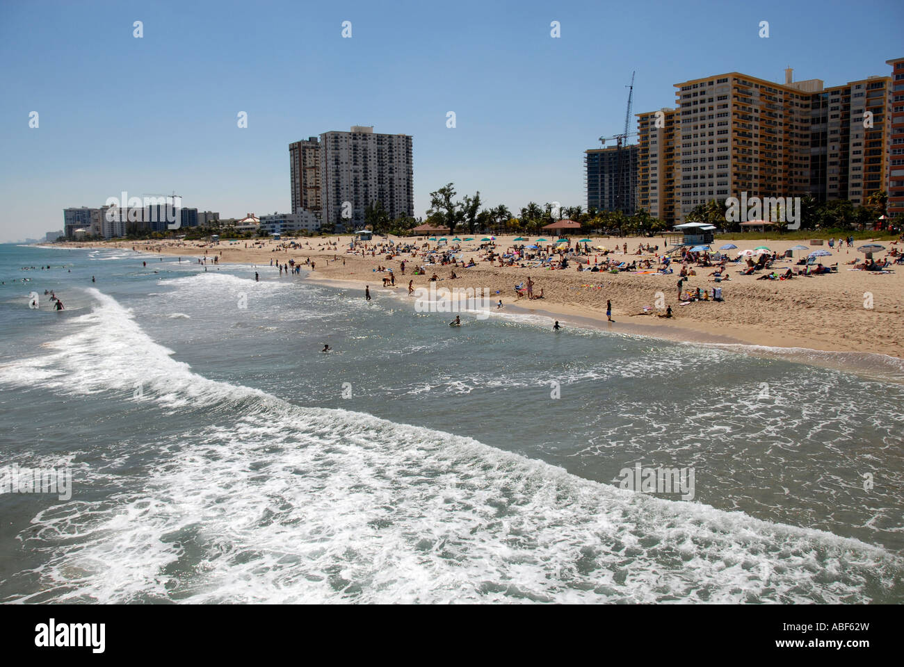 Pompano Beach scene Florida USA Stock Photo - Alamy