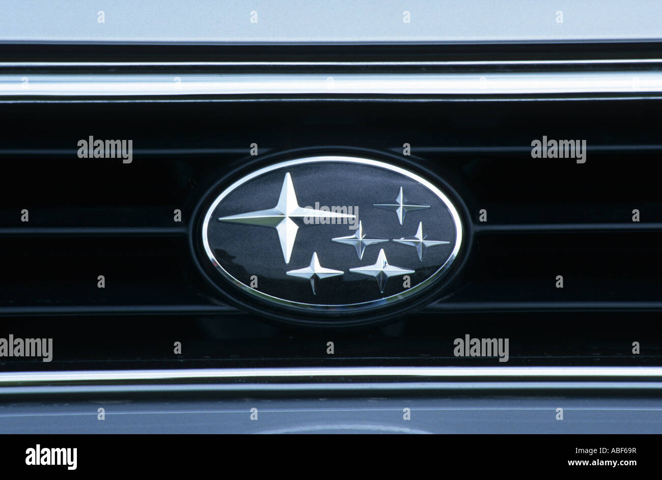 Subaru car badge of 1996. Japanese car manufacturer 1958 to date Stock ...