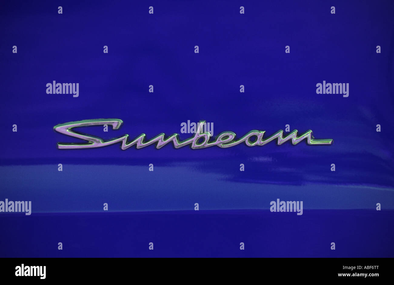 Sunbeam car badge. English car manufacturer 1899 to 1976 Stock Photo ...