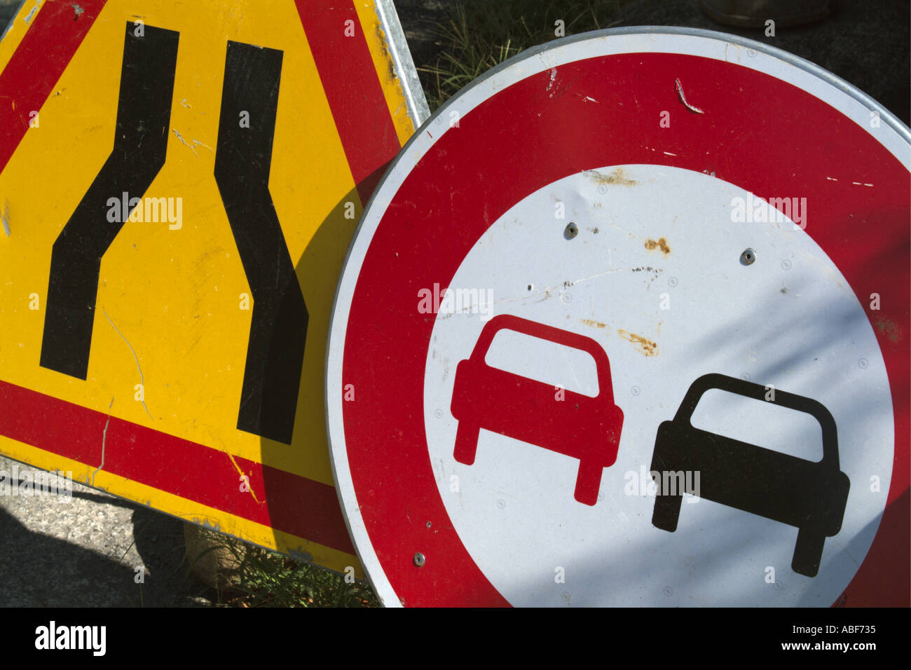 France two french road signs Stock Photo - Alamy