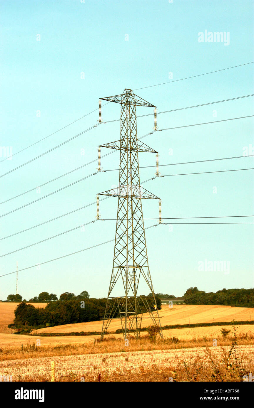 Pylon Hampshire England UK Stock Photo - Alamy