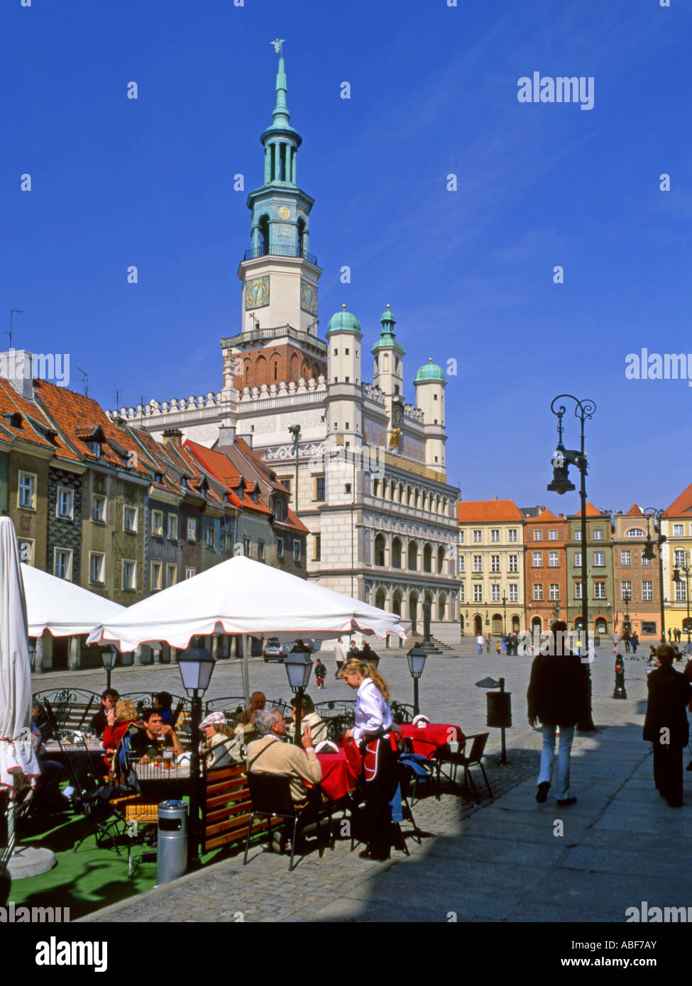 Poznan, Wielkopolska, Poland. Stary Rynek (Old Market Square) Town Hall ...