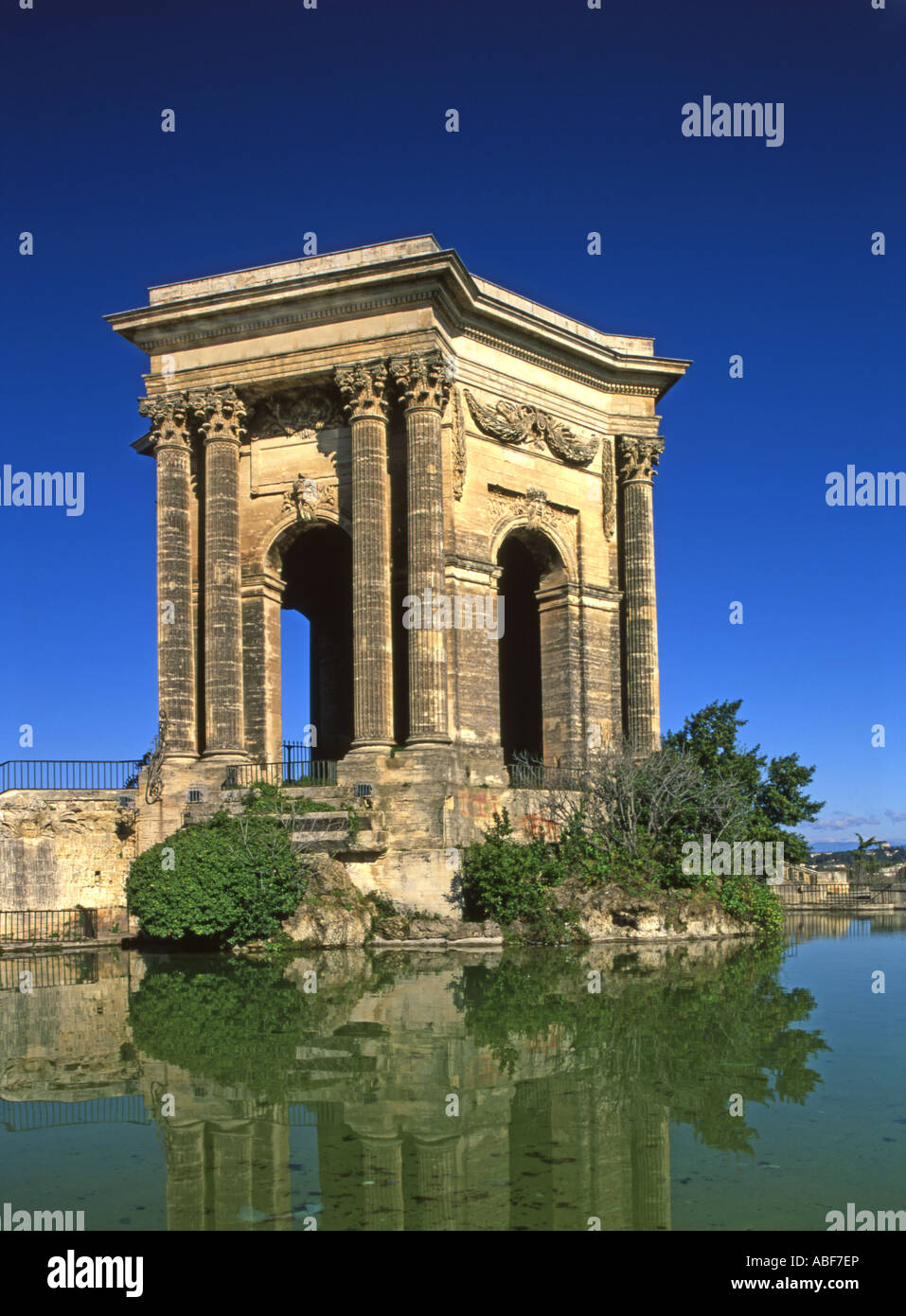 Montpellier, Languedoc-Roussillon, France. Chateau d'Eau. Water tower ...