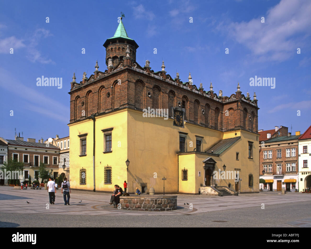 Tarnow, Carpathian Foothills, Poland. Town Hall in the Rynek (main ...