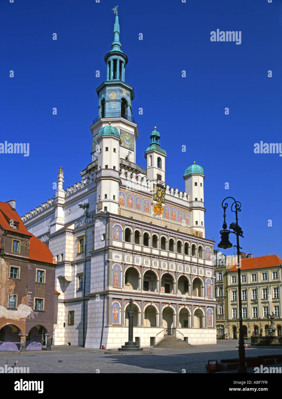 Poznan, Wielkopolska, Poland. Stary Rynek (Old Market Square) Town Hall ...