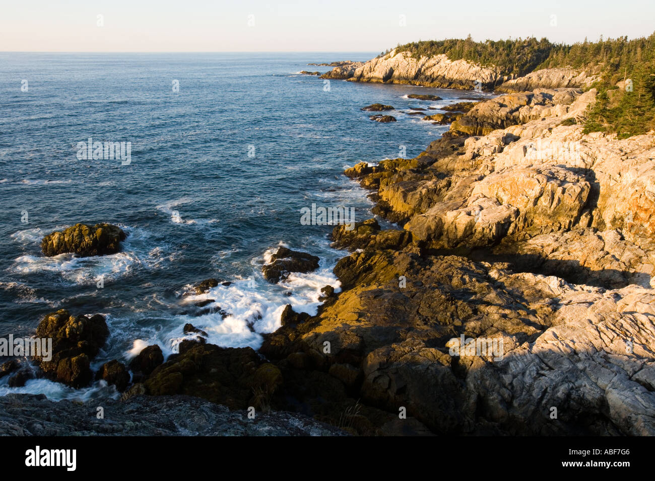 The rocky coast of Isle au Haut in Maine s Acadia National Park Cliff ...