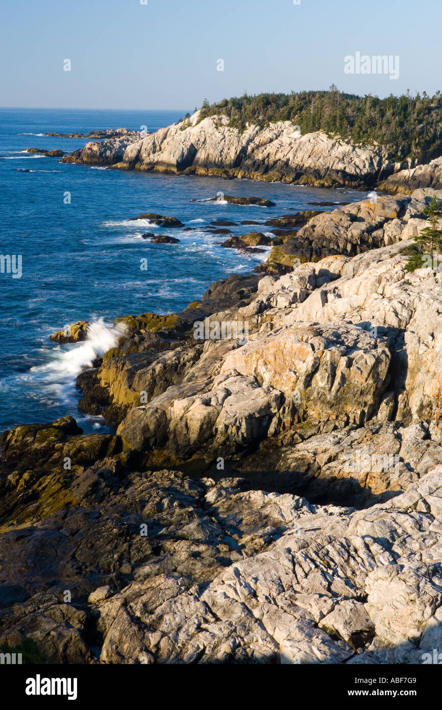 The rocky coast of Isle au Haut in Maine s Acadia National Park Cliff ...