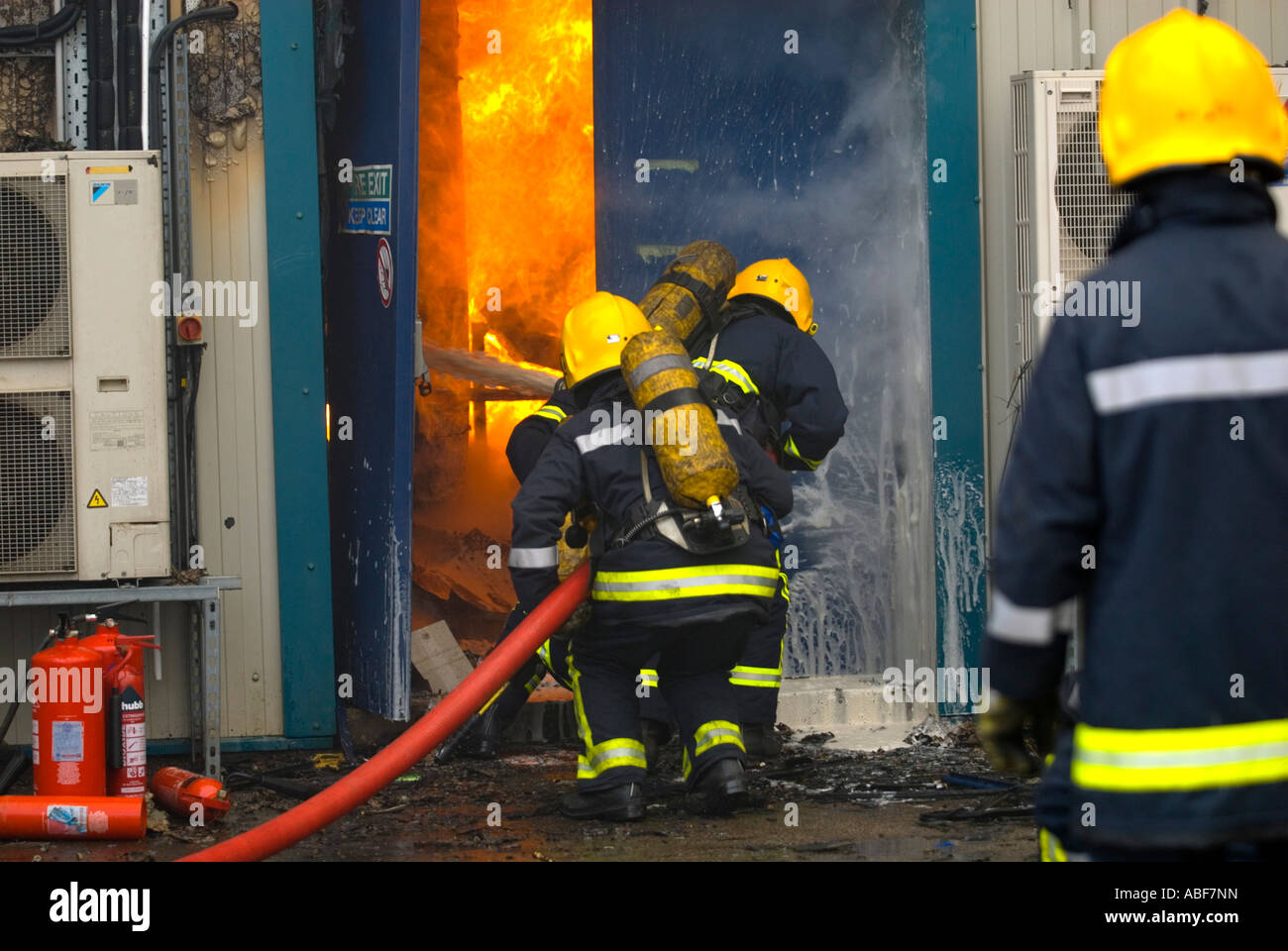 Firefighter Saving Someone From A Burning Building