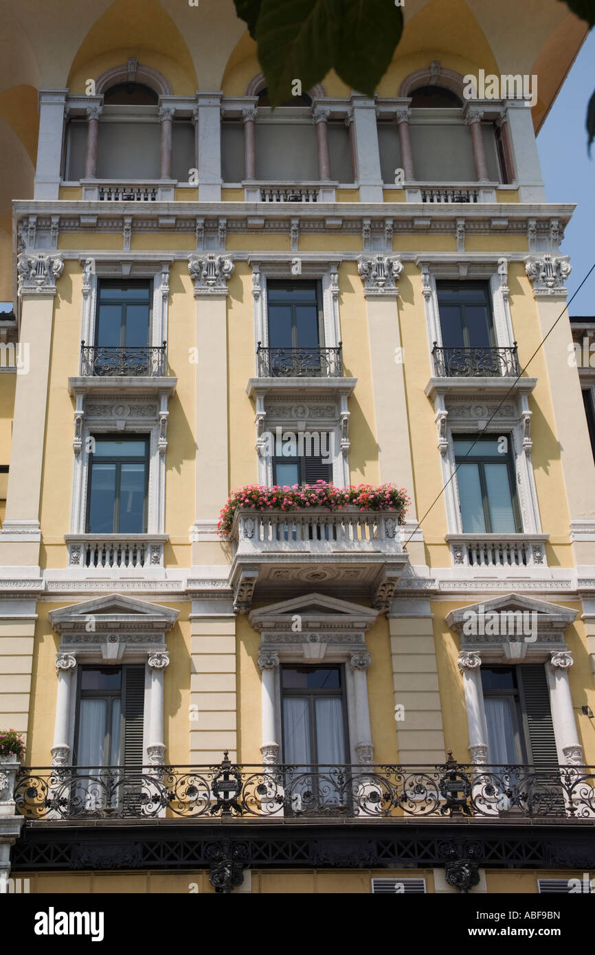 New classic style palace in Lugano, Ticino, Switzerland Stock Photo - Alamy