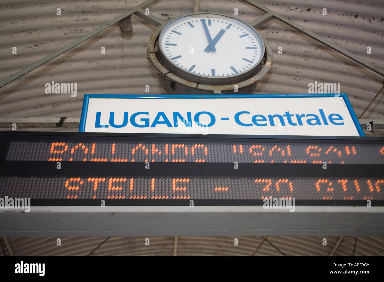 Lugano central ferry station - Switzerland Stock Photo - Alamy