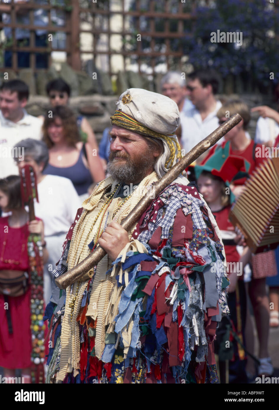 Mummers dancing in Winterbourne Down Village near Bristol England Stock ...