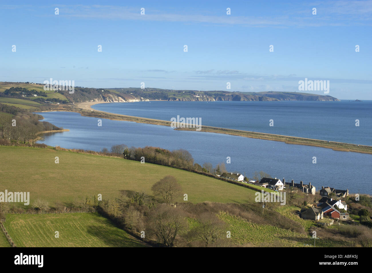 Slapton Ley National Nature Reserve and lake south Devon England Stock ...