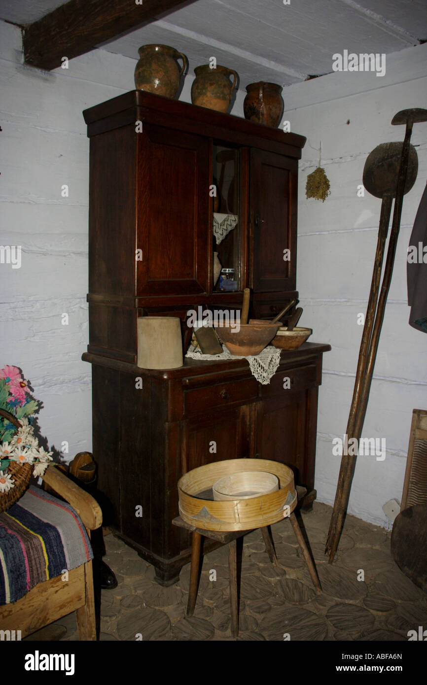 Interior of old Polish House Poland Stock Photo - Alamy