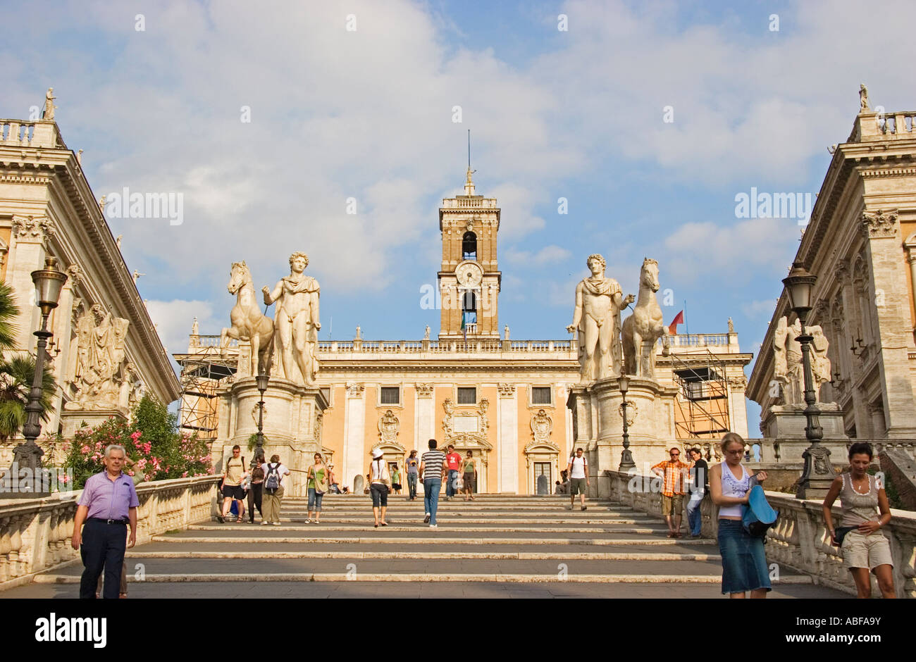 Cordonata capitolina view Rome Italy Stock Photo - Alamy