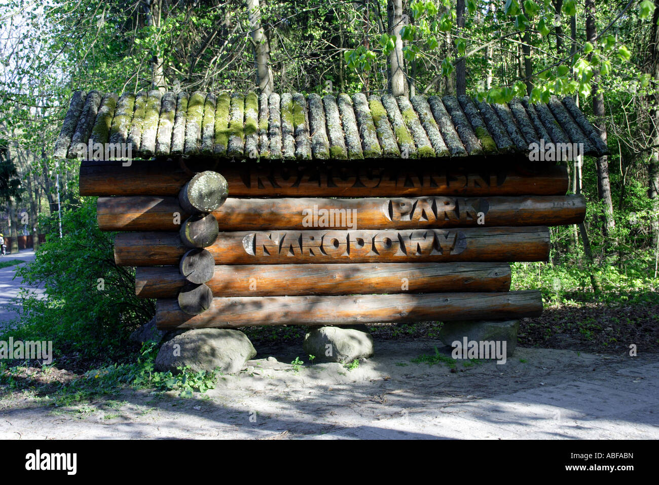 Entrance to Roztoczanski National Park Zwierzyniec Poland Stock Photo ...