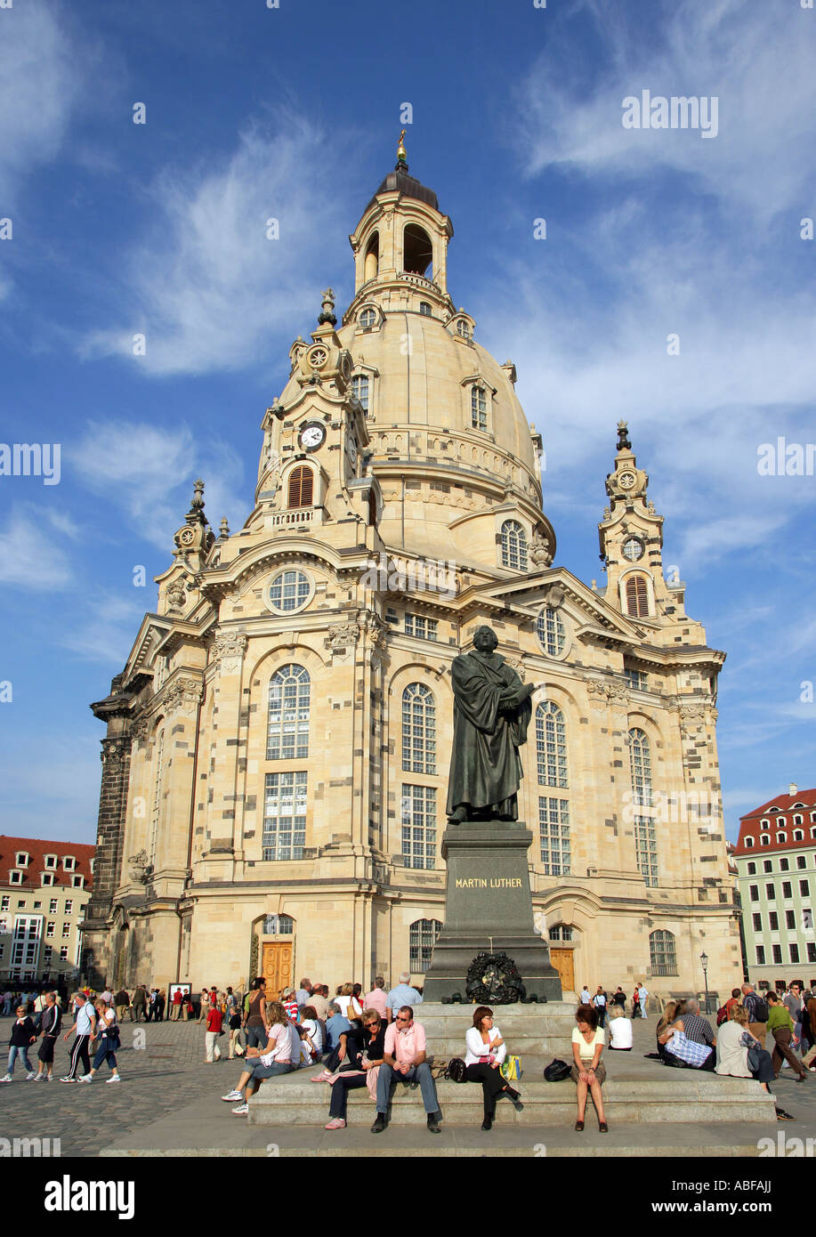 Germany, Dresden, Church of Our Lady, Frauenkirche, UNESCO world ...