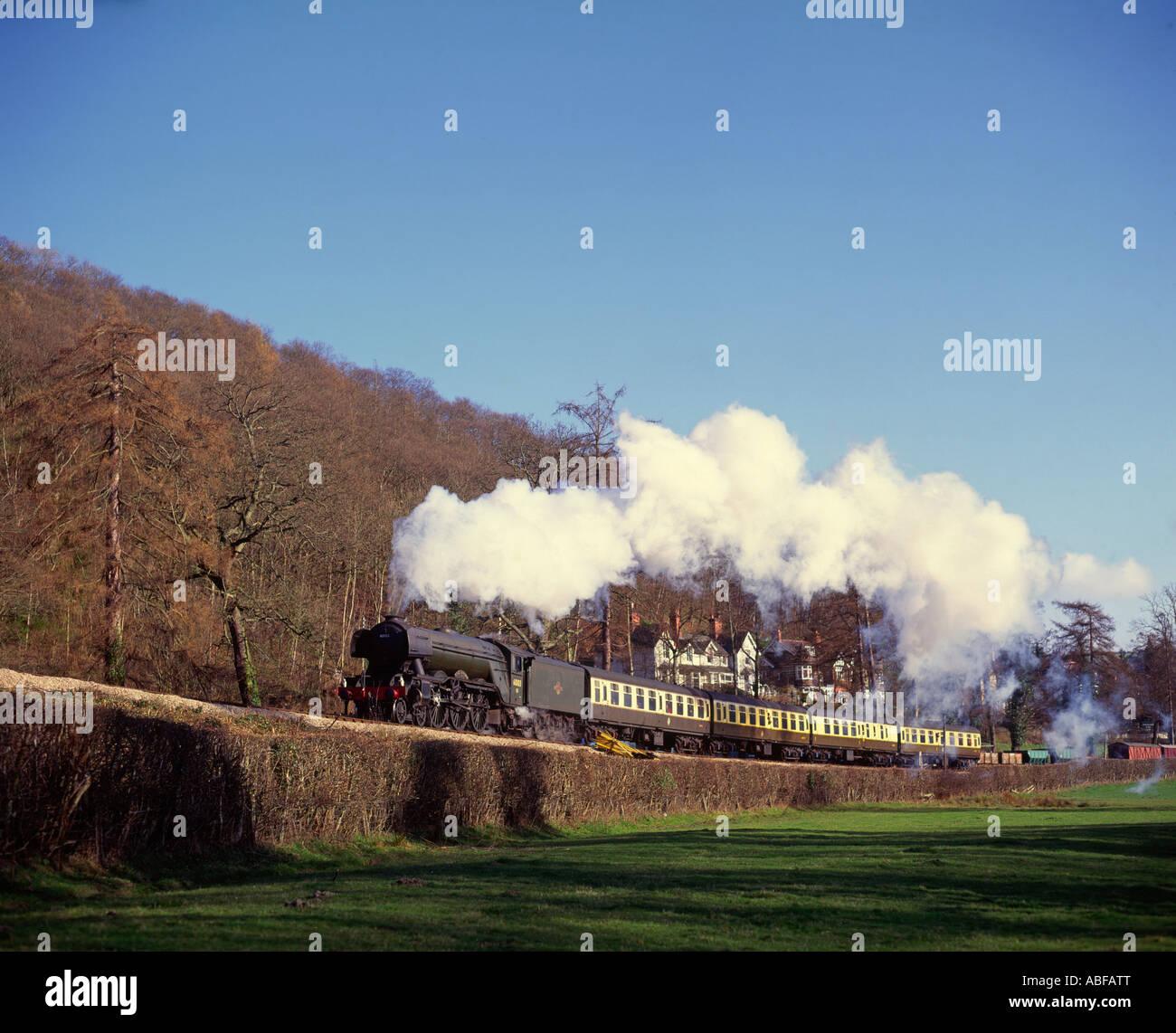 British steam train Stock Photo - Alamy
