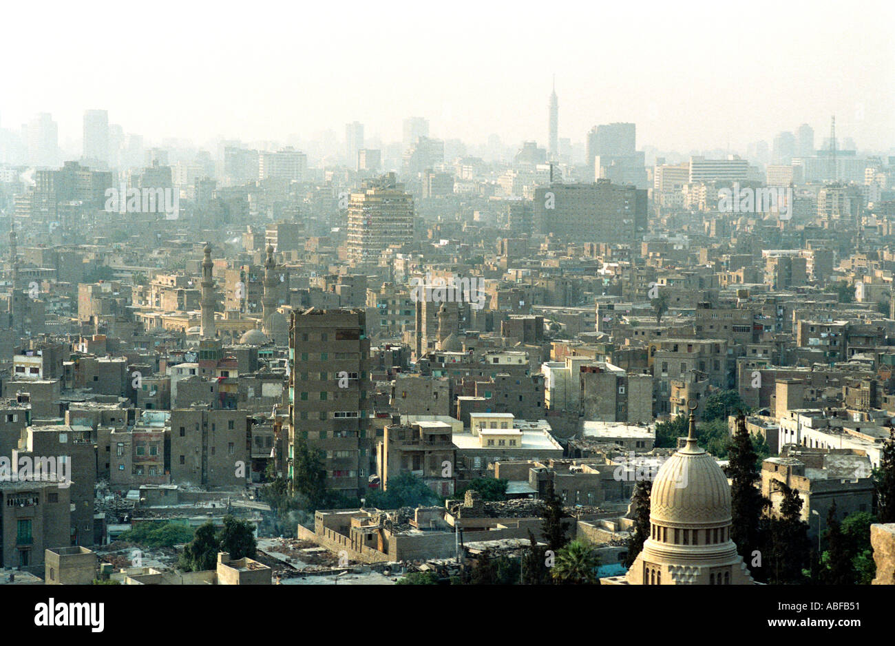 Pollution in the centre of Cairo Egypt Stock Photo - Alamy