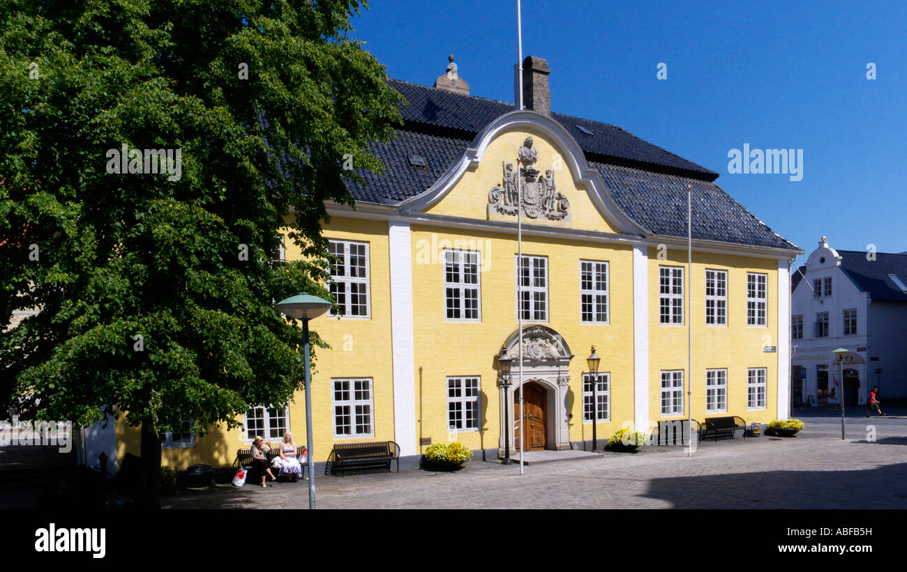 The old municipal building in the centre of Aalborg Denmark Stock Photo ...