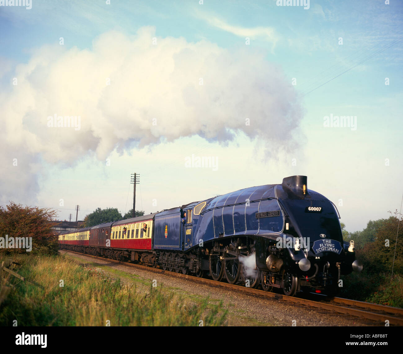 British steam train Stock Photo - Alamy